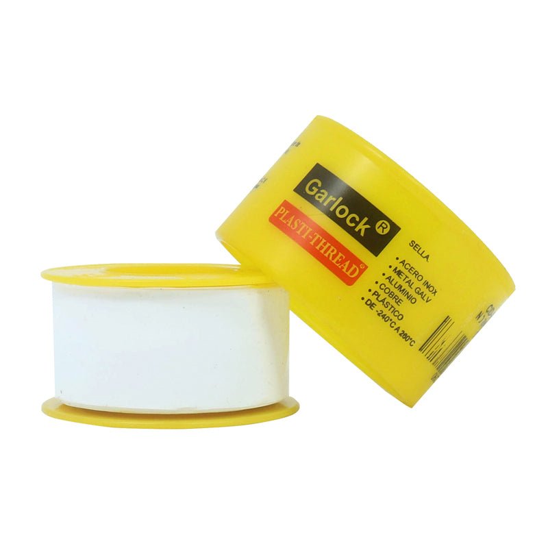 Cinta De Teflón Ptfe Premium Plastithread De 1" X 13.20 Metros, Garloc